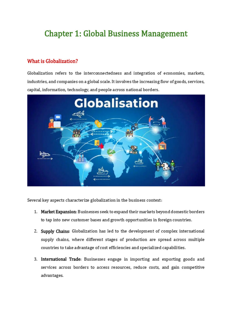 Global Business Management | PDF