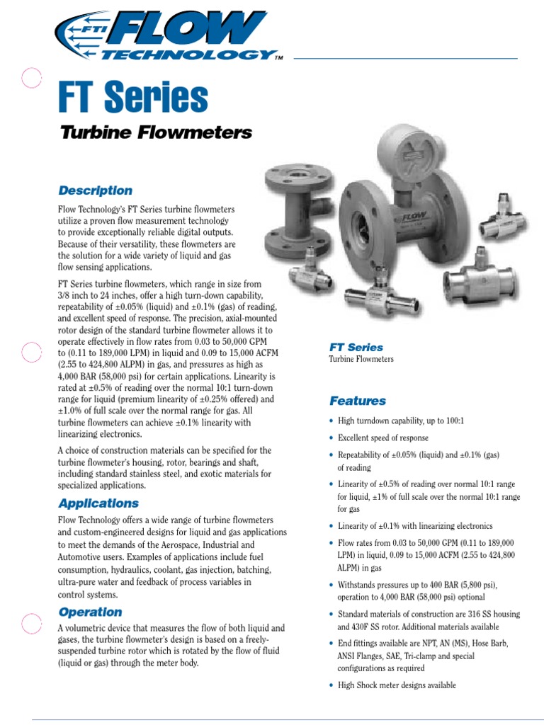 Flow Meter | Download Free PDF | Flow Measurement | Turbine