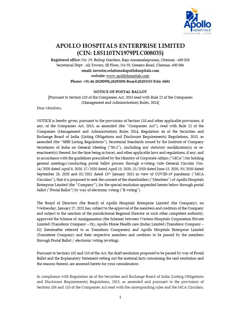 Scheme of Amalgamation | PDF