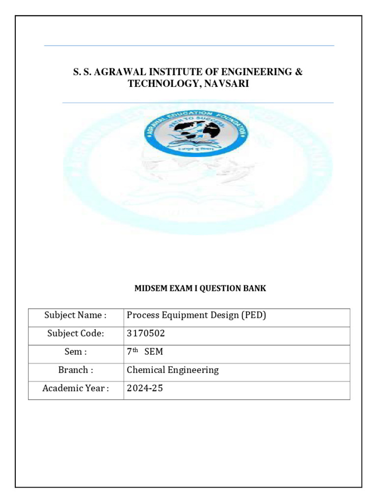 PED MIDSEM Questions Bank | PDF