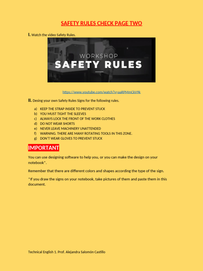 Safety Rules | PDF