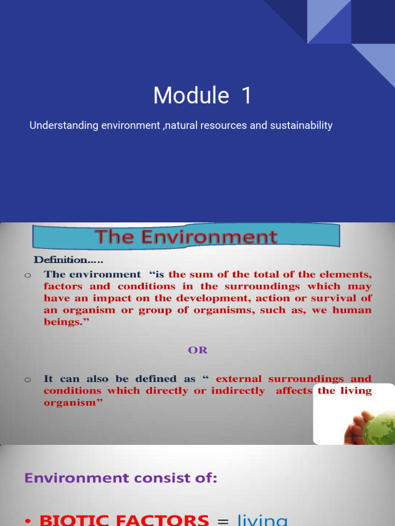 Module 1 evs aicte | PDF