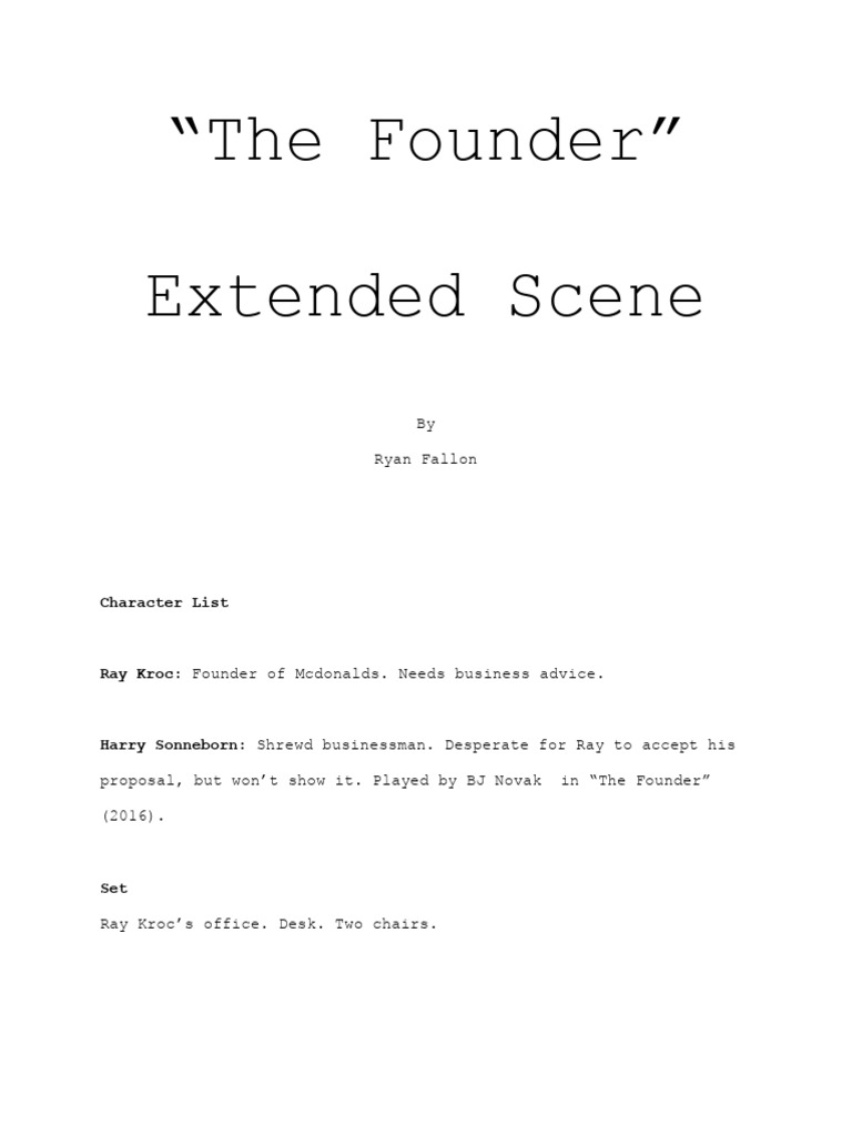 The_Founder_Extended_Scene | PDF