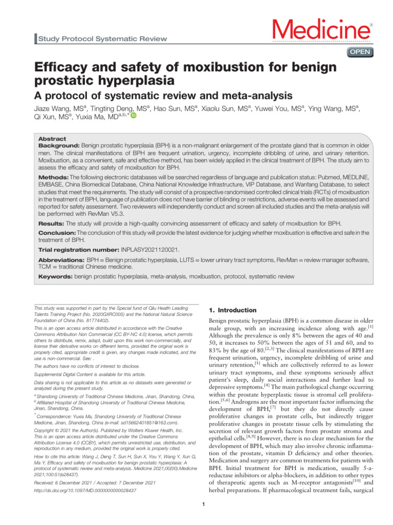 Moxibustion For HPB | PDF