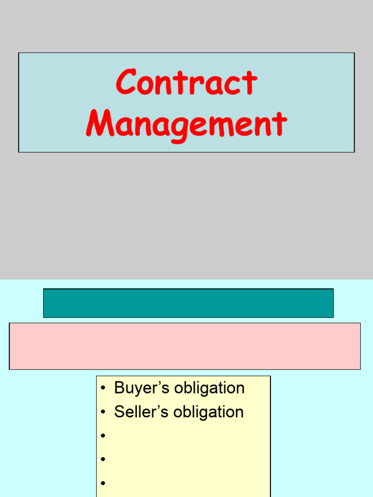 Contract-Management- | PDF