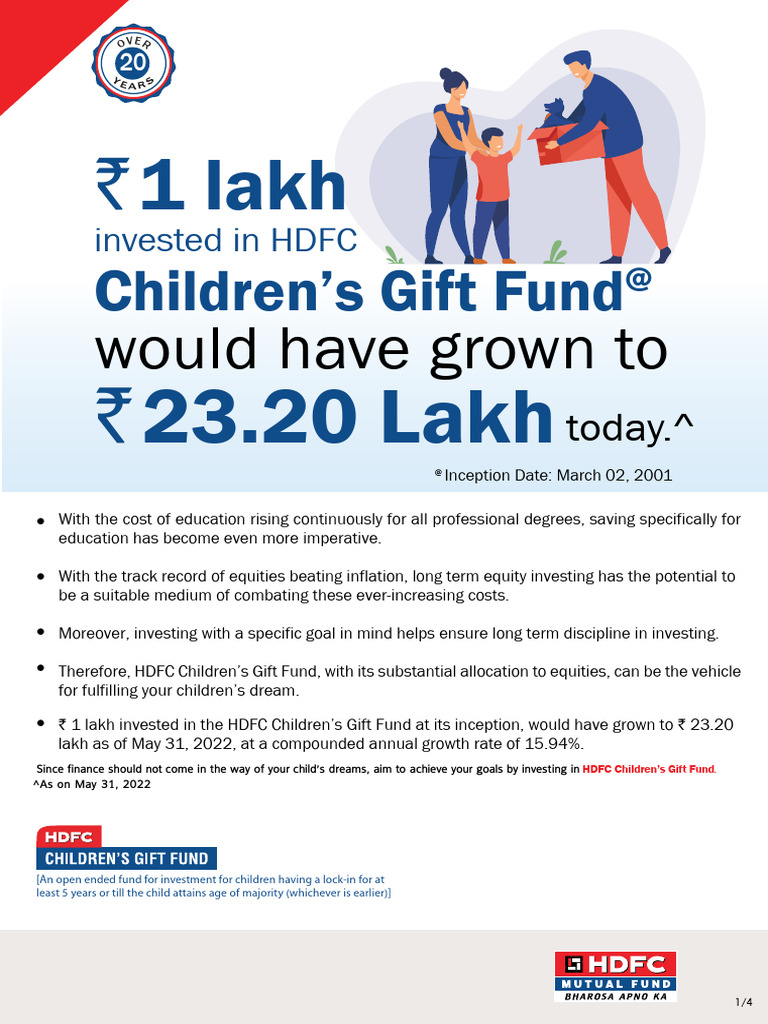 HDFC Childrens Gift Fund - Leaflet - 28.06.2022 | PDF