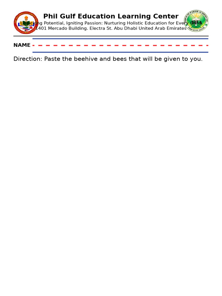 Bee Worksheet | PDF
