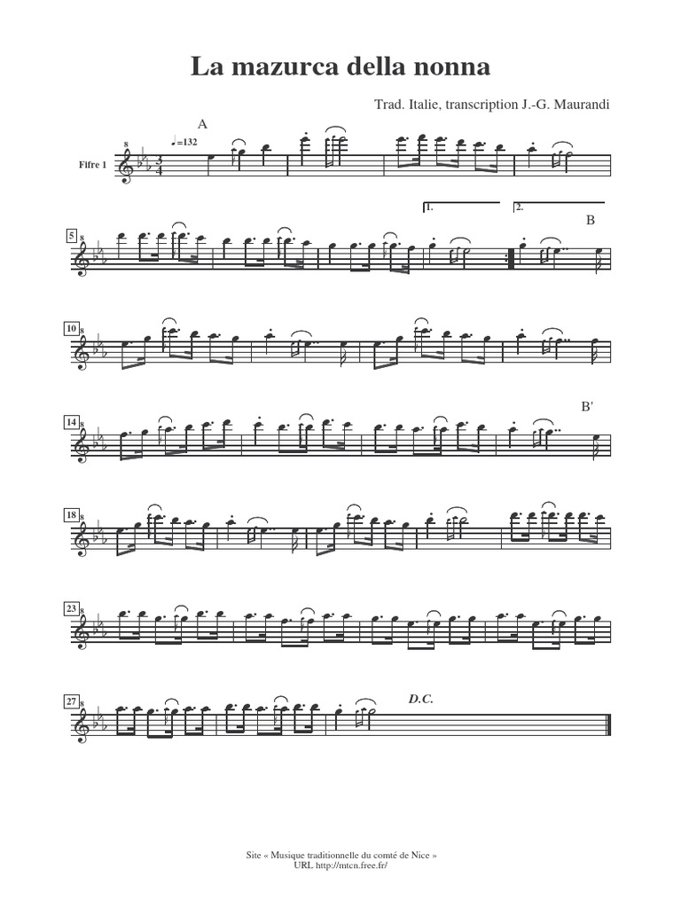 Mazurca Della Nonna | PDF