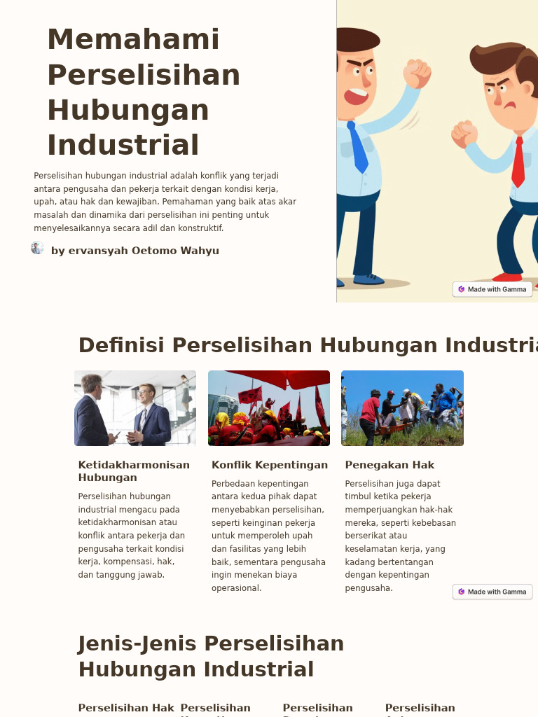 Memahami Perselisihan Hubungan Industrial | PDF