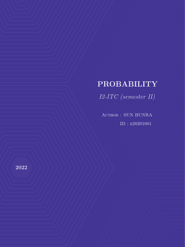 I 2 Probability | PDF