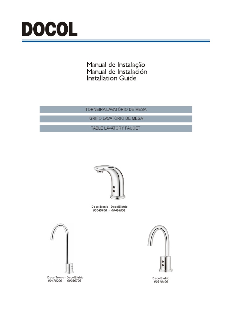 Manual Docol Sensor | PDF | Desperdício | Indústrias