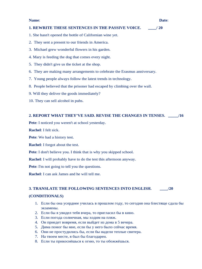Test Intermadiate | PDF