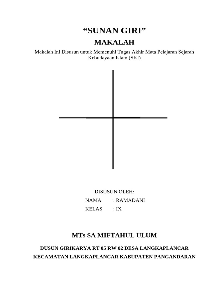 Makalah Sunan Giri | PDF