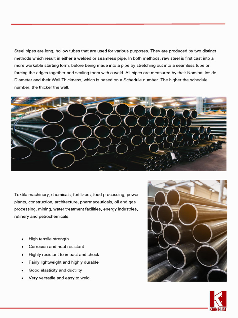 Kian Huat Metal Catalogue Pipes | PDF