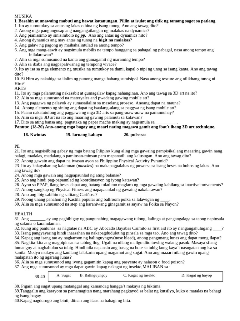 Ang Leon at Ang Daga | PDF