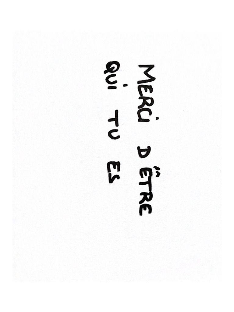 Merci D'être Qui Tu Es | PDF