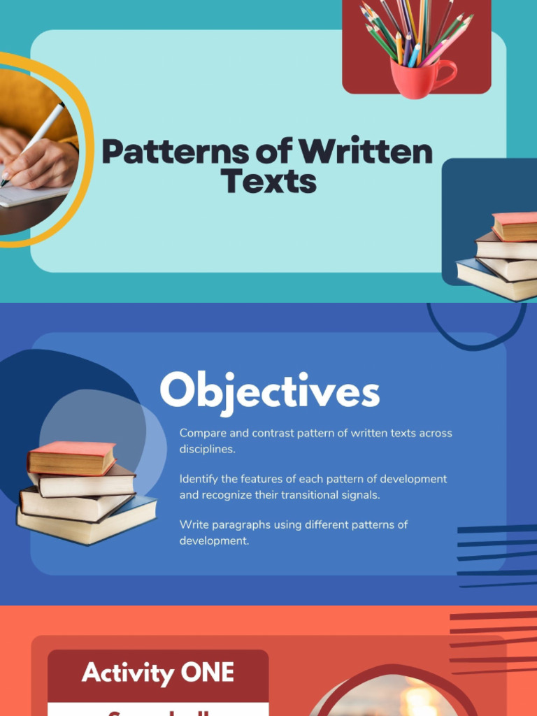 Module 1 Patterns of Written Text | PDF
