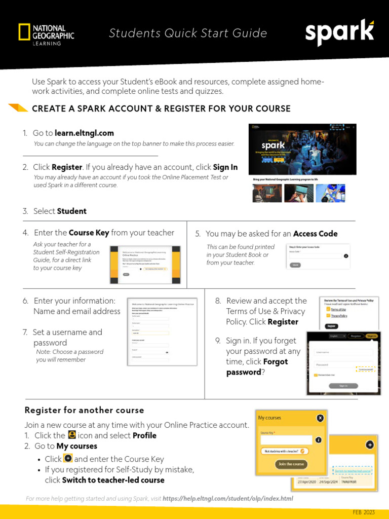 SPARK Navigation Guide For Student | PDF