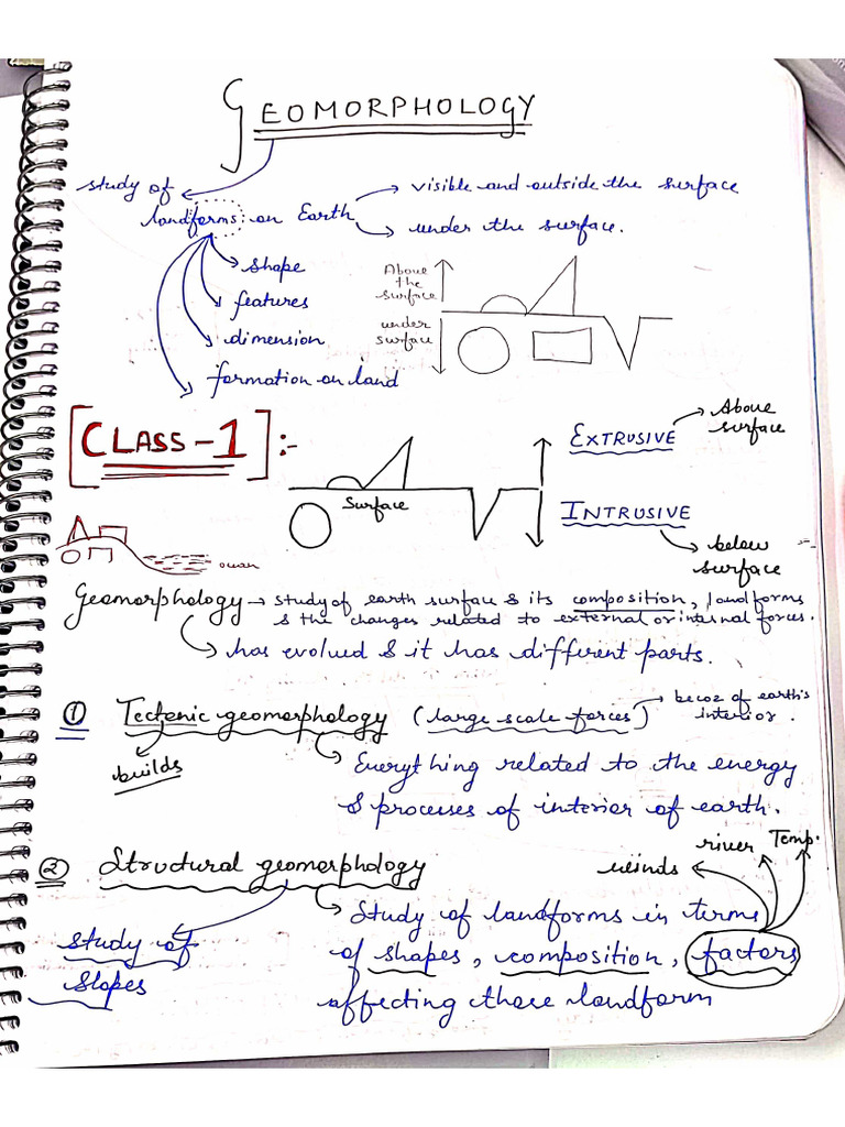 geomorpho class 1 | PDF