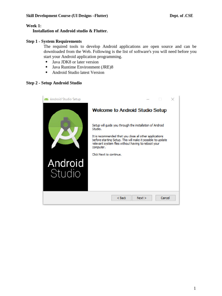 UI Design-Flutter Lab -Exp1 | PDF
