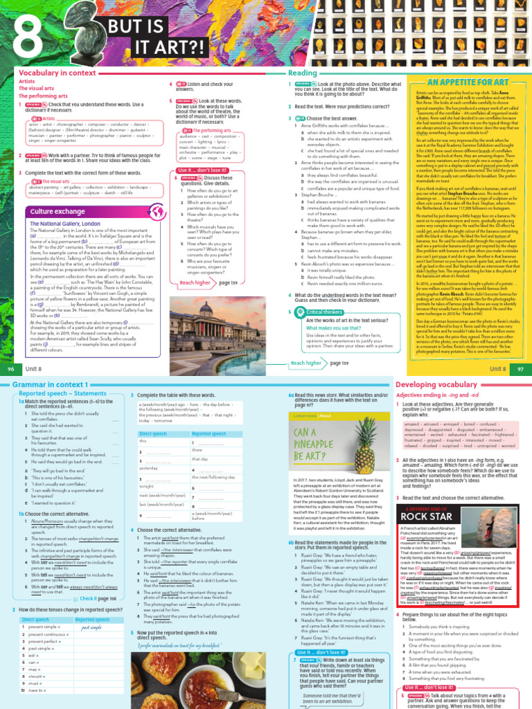 SB B1 GT Unit 8 | PDF