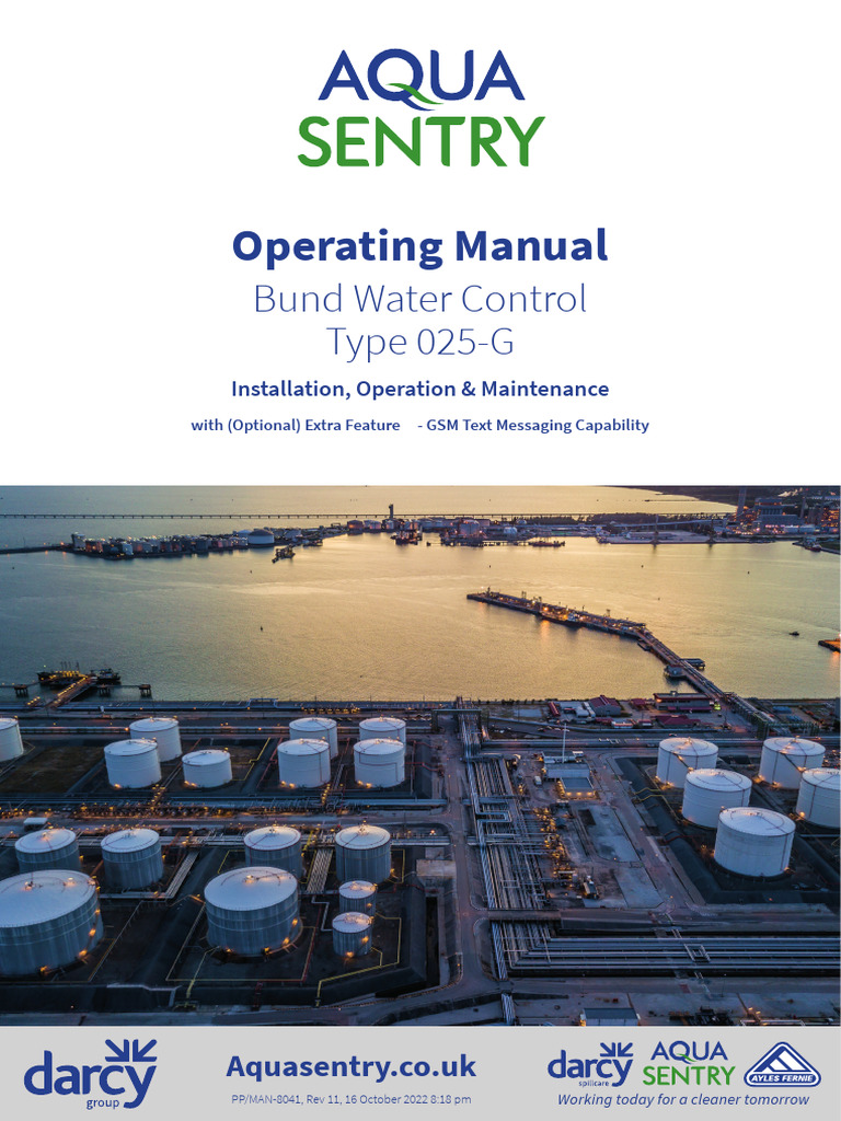 Operating Manual - Bund Water Control Type 025-G | PDF