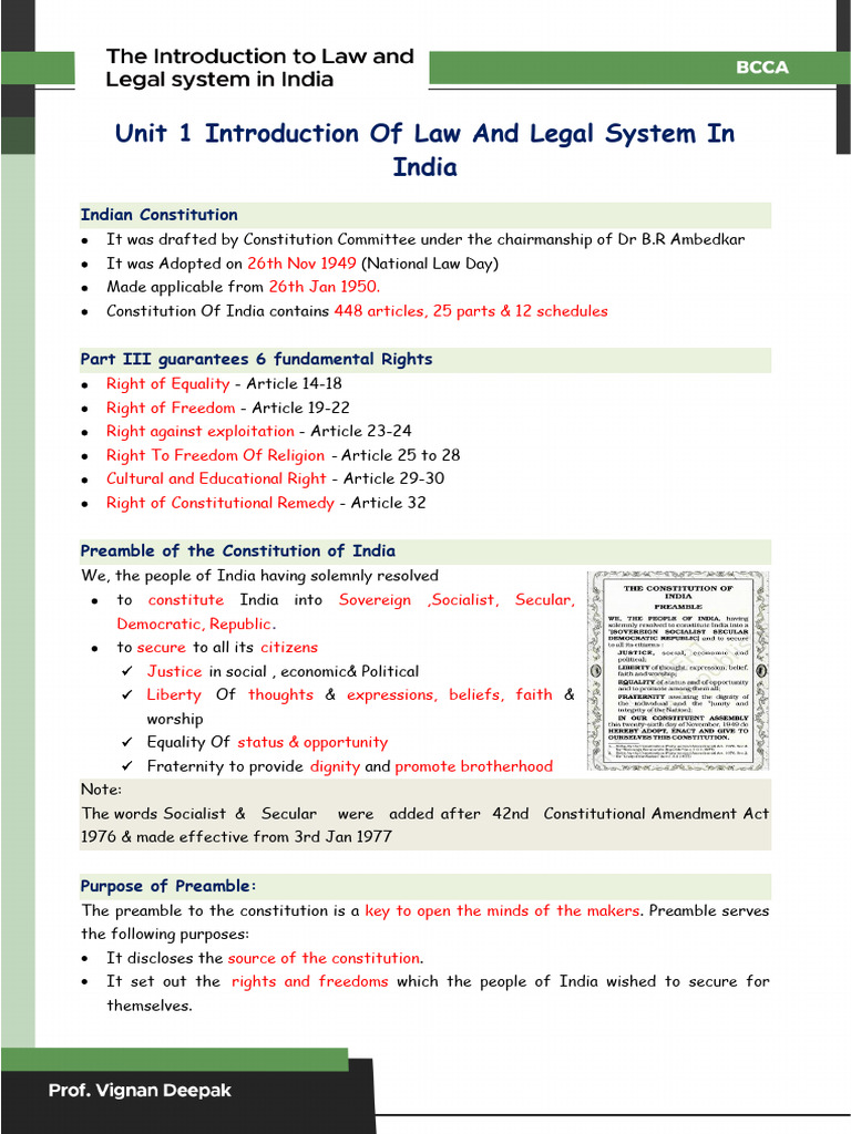 Law Material Cma Inter Bcca | PDF