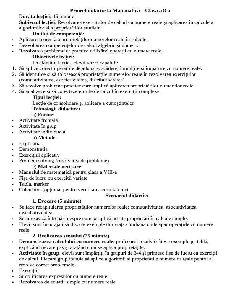 exercitii numere reale | PDF