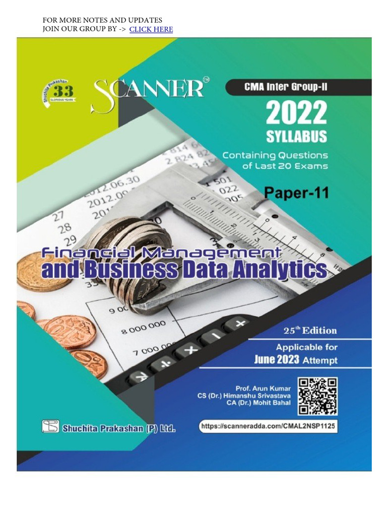 p11 Financial Management Scanner Cma Inter | PDF