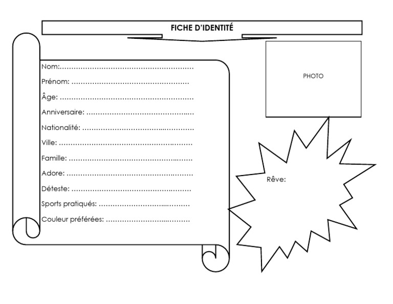 Fiche d'Identite | PDF