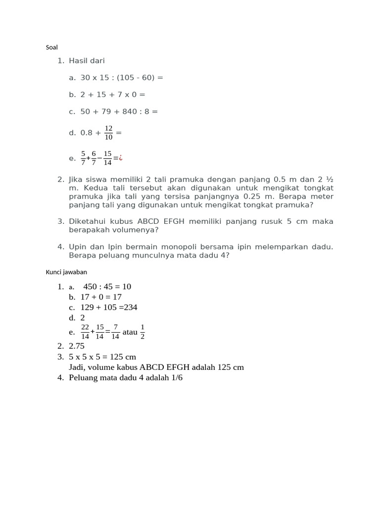 Soal PPDB Tahun 2024 | PDF