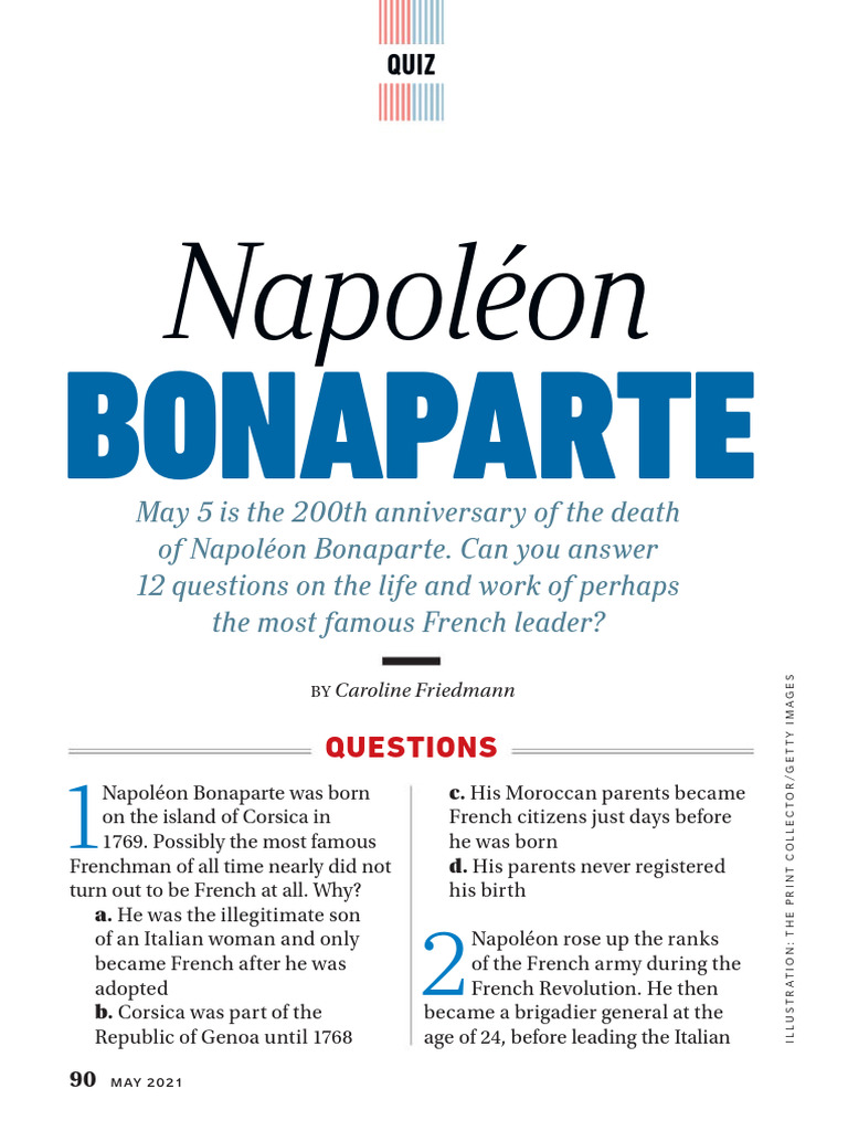 Napoleon Bonaparte - Reader's Digest | PDF