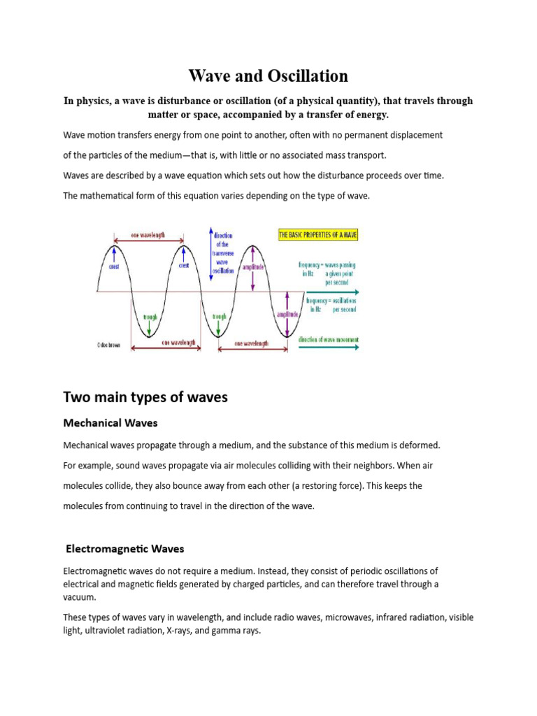 Wave and Oscillation2 | PDF