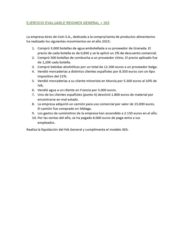 Ejercicio Evaluable RG303 1 | PDF