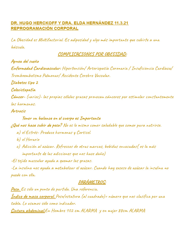 Reprogramación Corporal. 4 | PDF