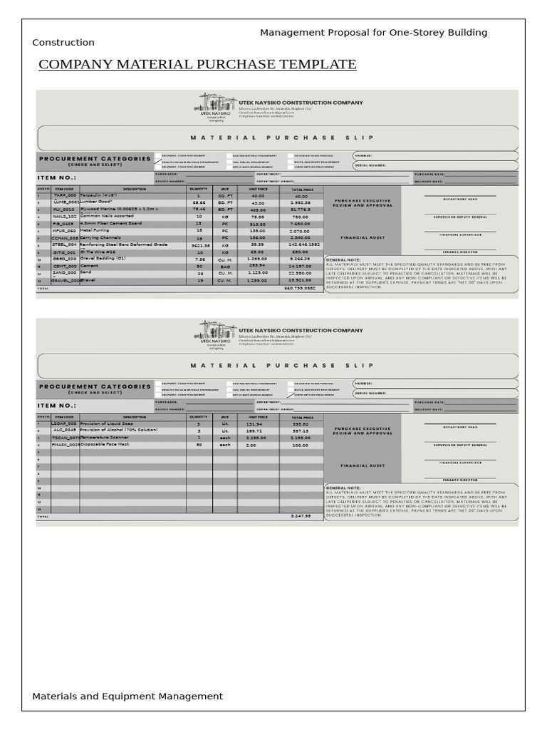 Case Study 3-Material Equipment Managment | PDF