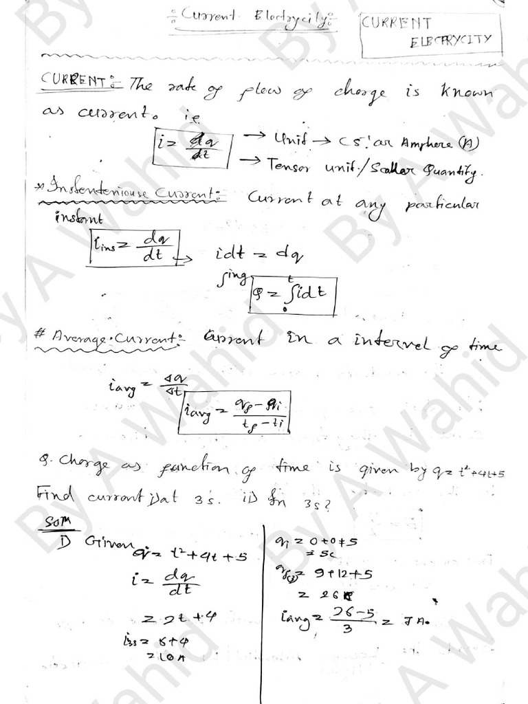 Current Electricity by CK | PDF