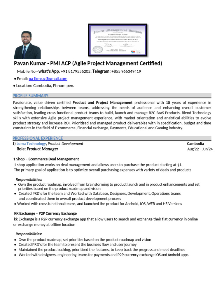 Pavan Gudem CV | PDF