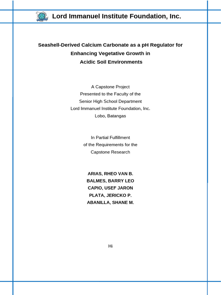 Capstone Research | PDF