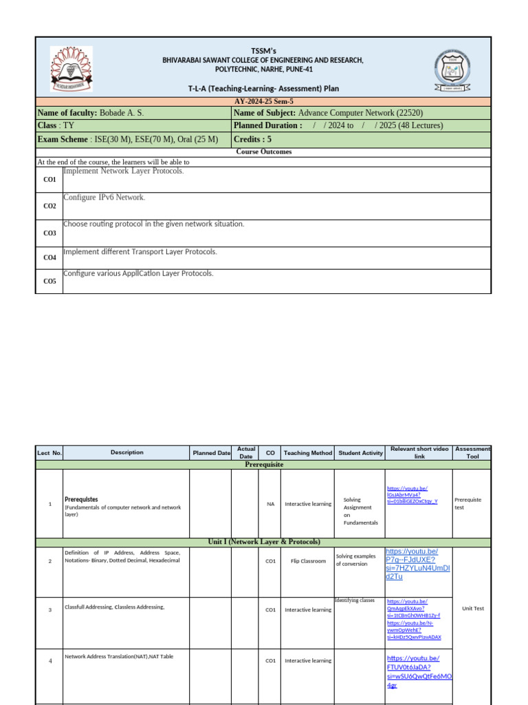 TLA Plan - Final | PDF