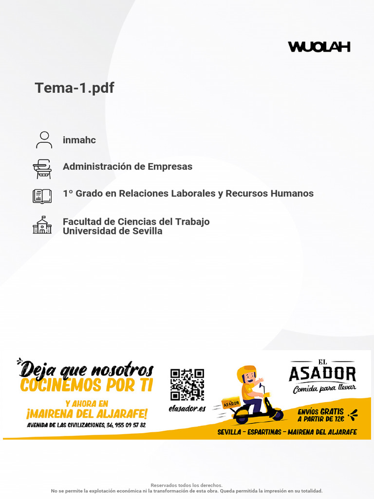 TEMA 1 ADE | PDF
