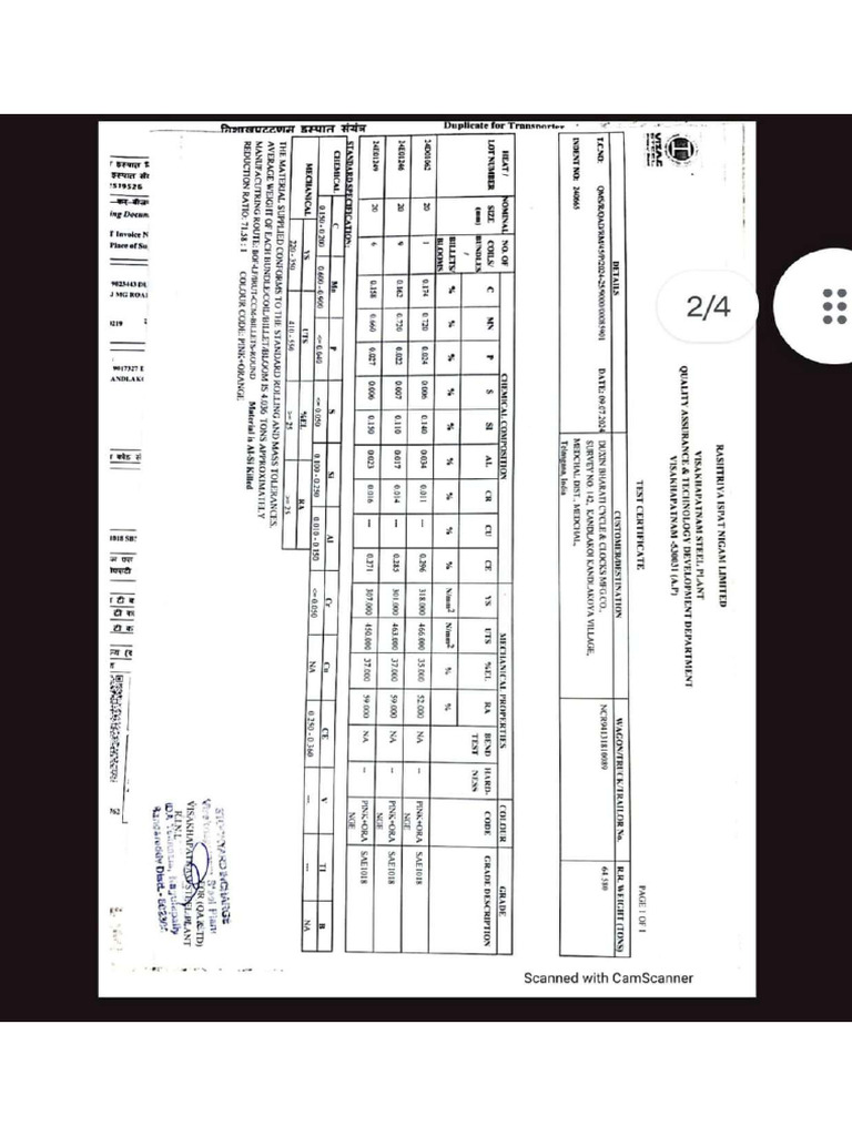 20mm & 25 Mm Round Mtc | PDF