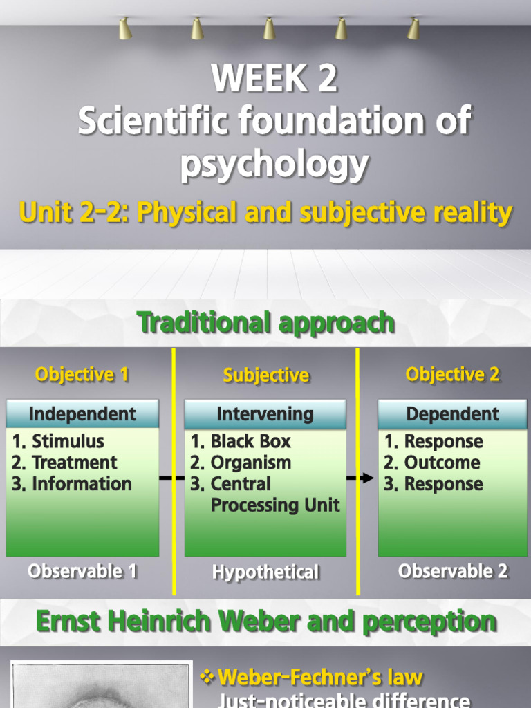 2 - 2 Physical and Subjective Reality | PDF