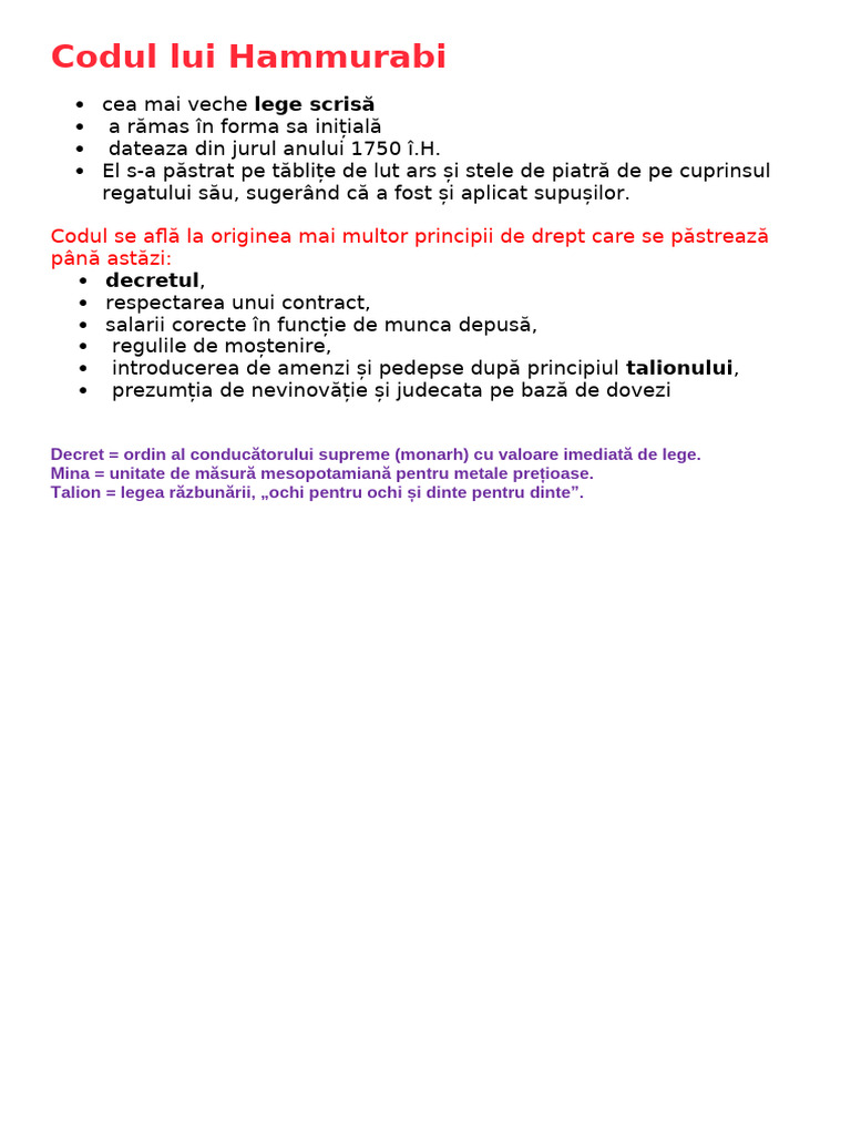 Codul Lui Hammurabi A V A | PDF