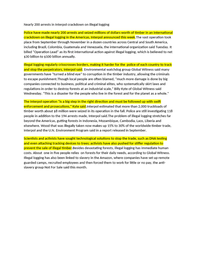 Illegal Logging | PDF