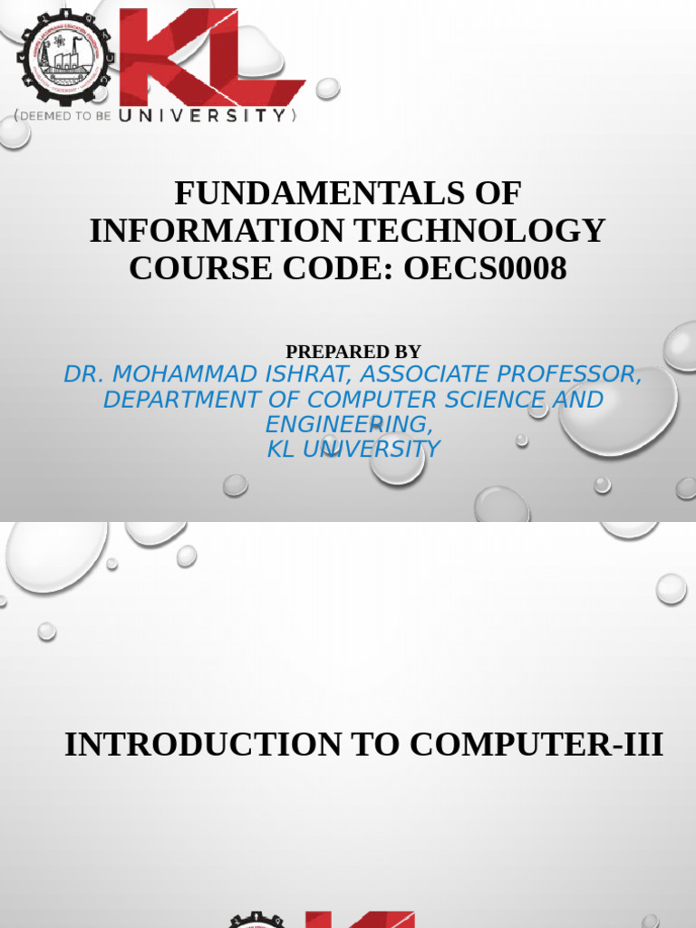 Introduction To Computer | PDF