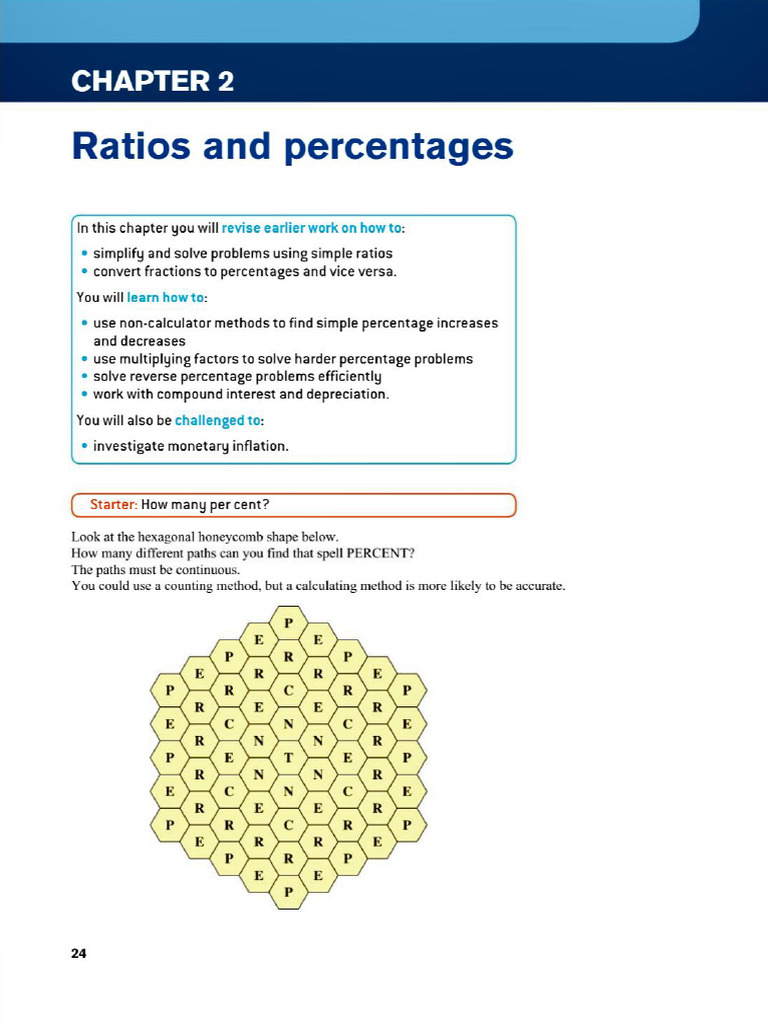 Chapter 2 - Ratios and Percentages | PDF | Percentage | Value Added Tax