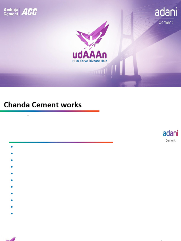 ACC Limited, Chanda Cement Works, Chandrapur | PDF | Cement