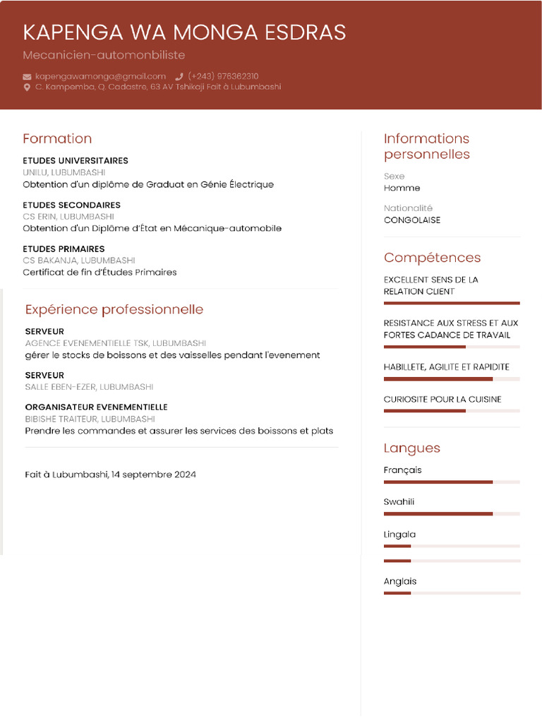 Kapenga Wa Monga Esdras | PDF