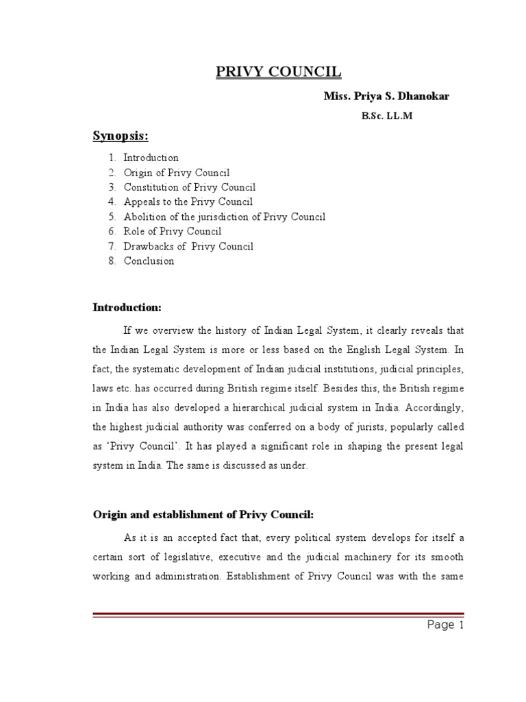 New Privy Council | Download Free PDF | Supreme Courts | Judiciaries